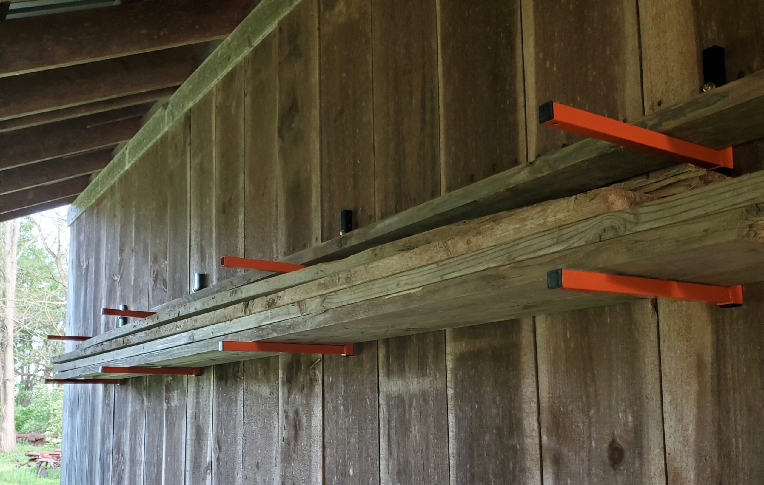 Heavy Duty Wall Mounted Lumber Storage Rack - BuyToolBags